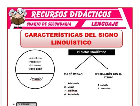 6 caracteristicas del signo linguistico - Sujeto