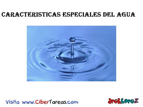 Biologia caracteristicas del agua - Sujeto