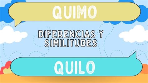 Cuál es la diferencia entre quimo y quilo - Sujeto