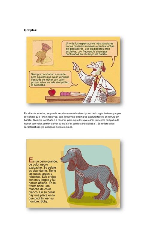 Ejemplos De Textos Descriptivos - Sujeto