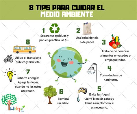 Tips para cuidar el medio ambiente - Sujeto