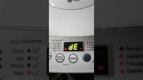Error u5 lavadora lg - Sujeto